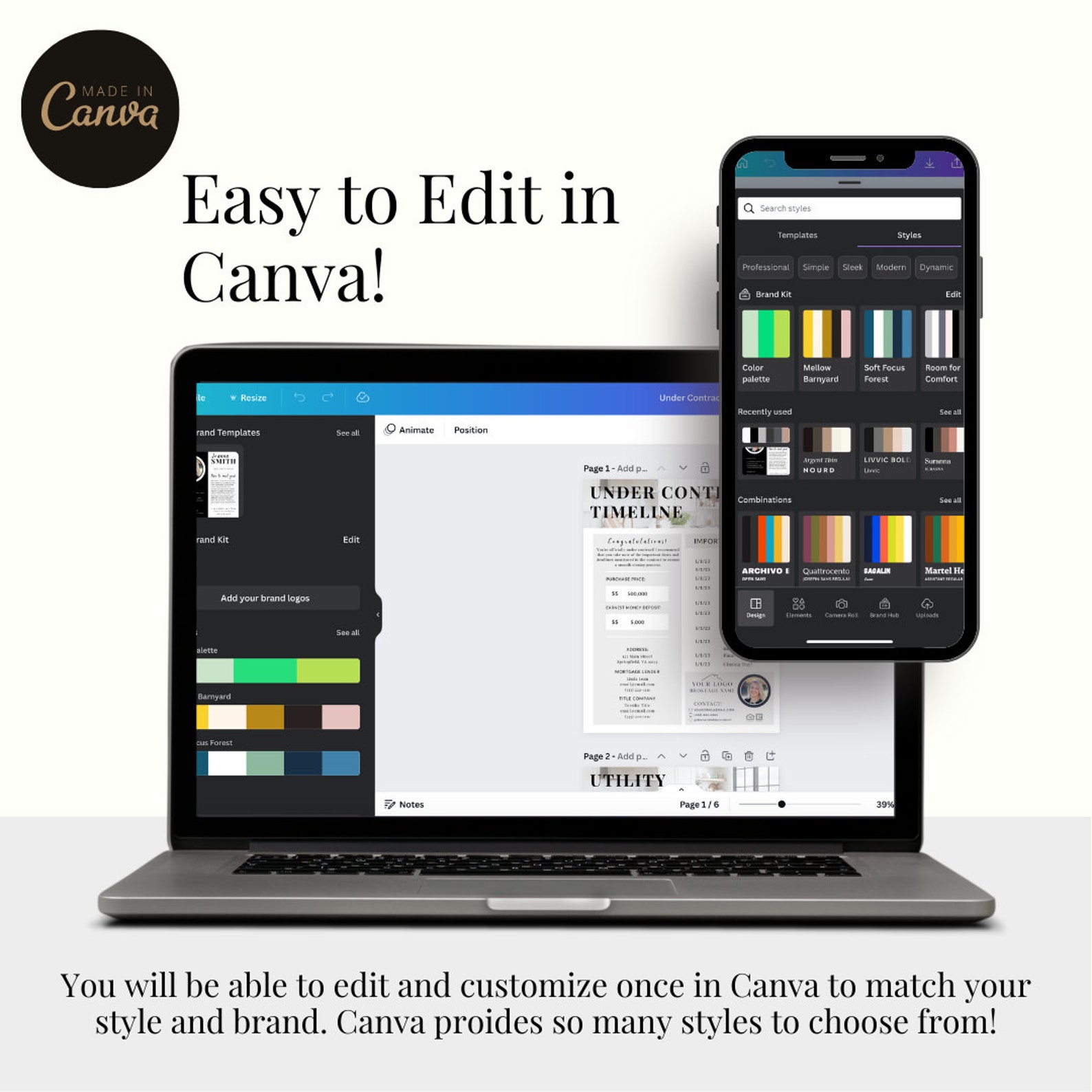 Realtor Textable Client Cards Digital Real Estate Marketing Canva ...
