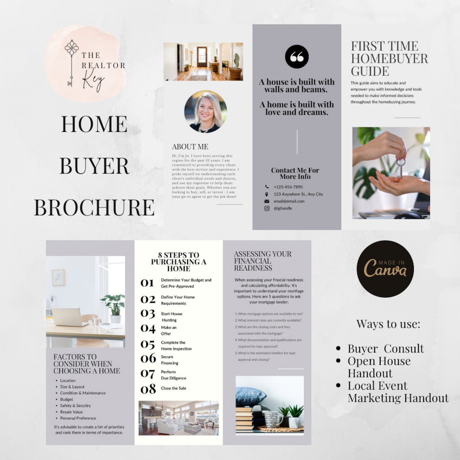Homebuyer Brochure | Buyer Handout | Real Estate Marketing Modern ...