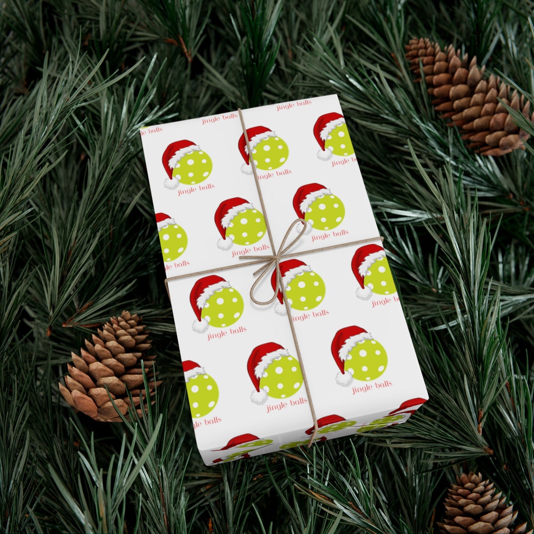 Pickleball "jingle Balls" Gift Wrap Paper - Etsy