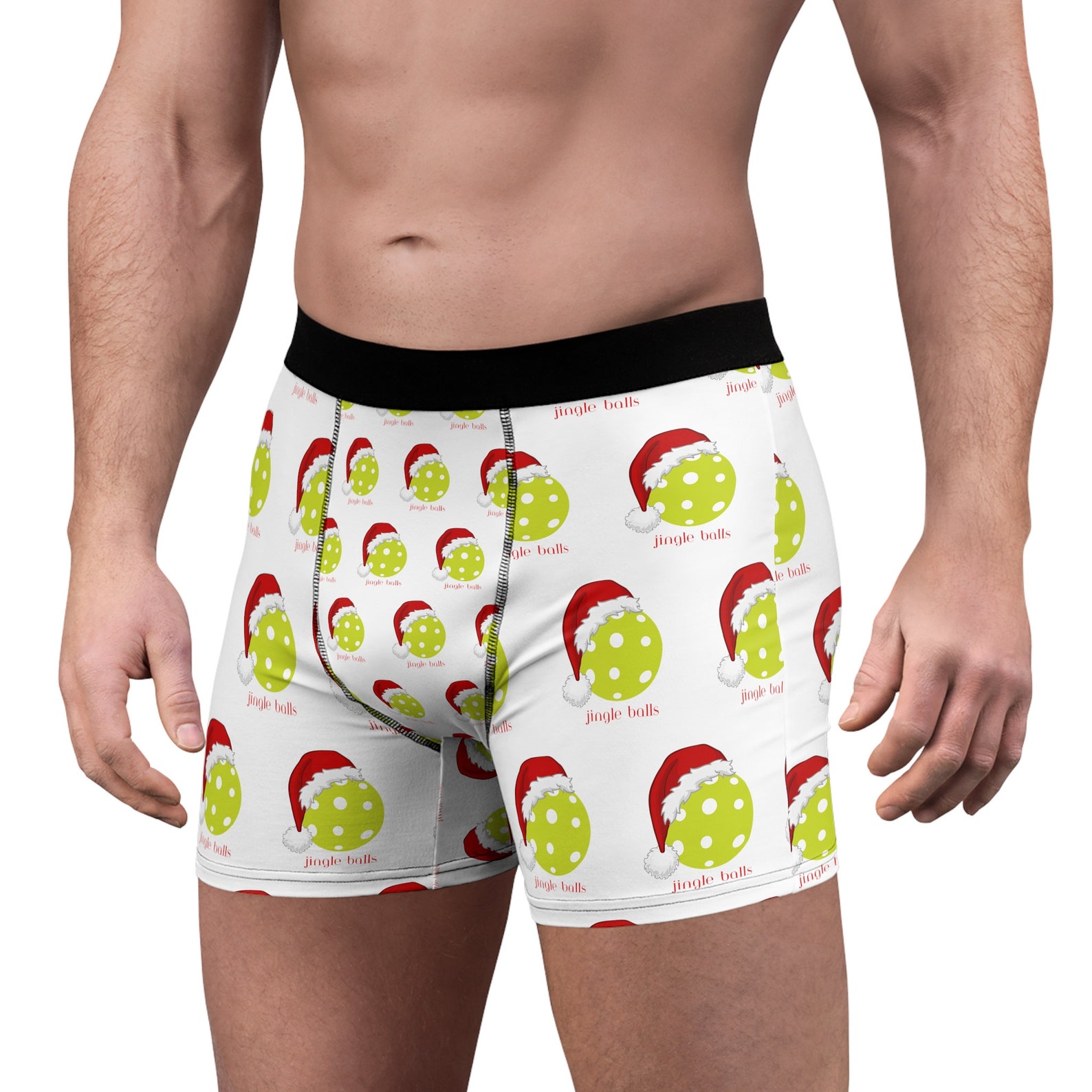 Extra Light Men's Christmas Pickleball "jingle Balls" Boxer Briefs - Etsy