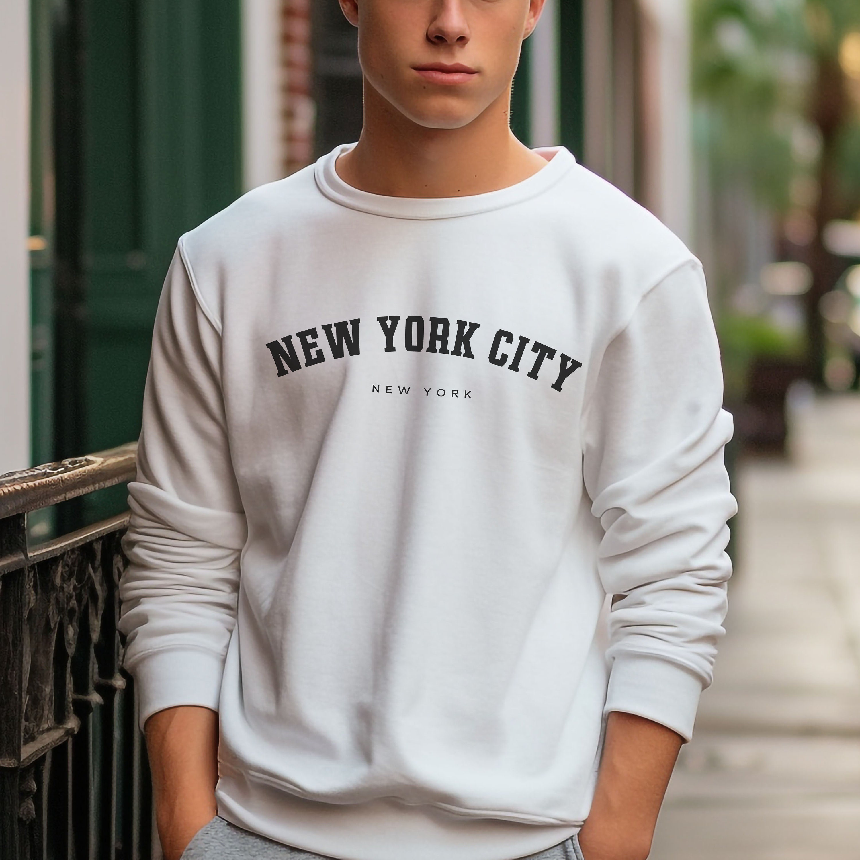 UNISEX New York Sweater | New York Solid Colors Sweatshirt | New York ...