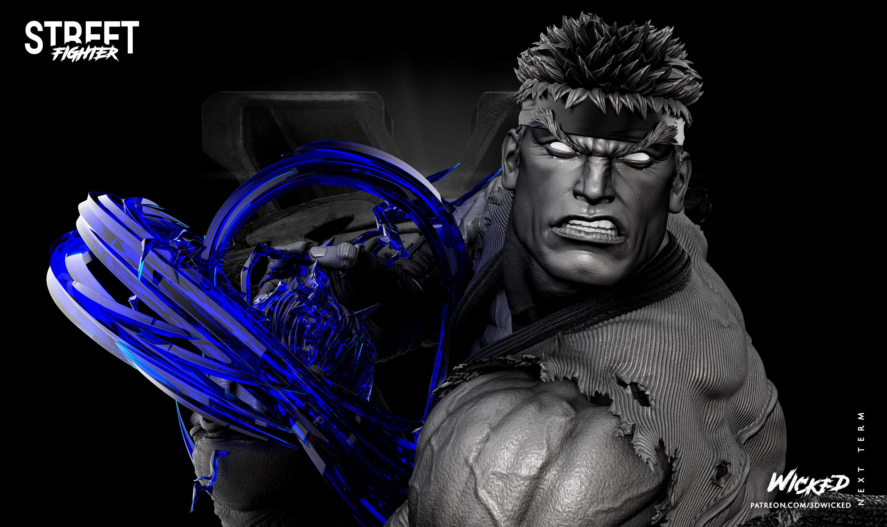 Ryu, Statue, 3d Print, Resin Printed, Street Fighter, 3d Printing ...