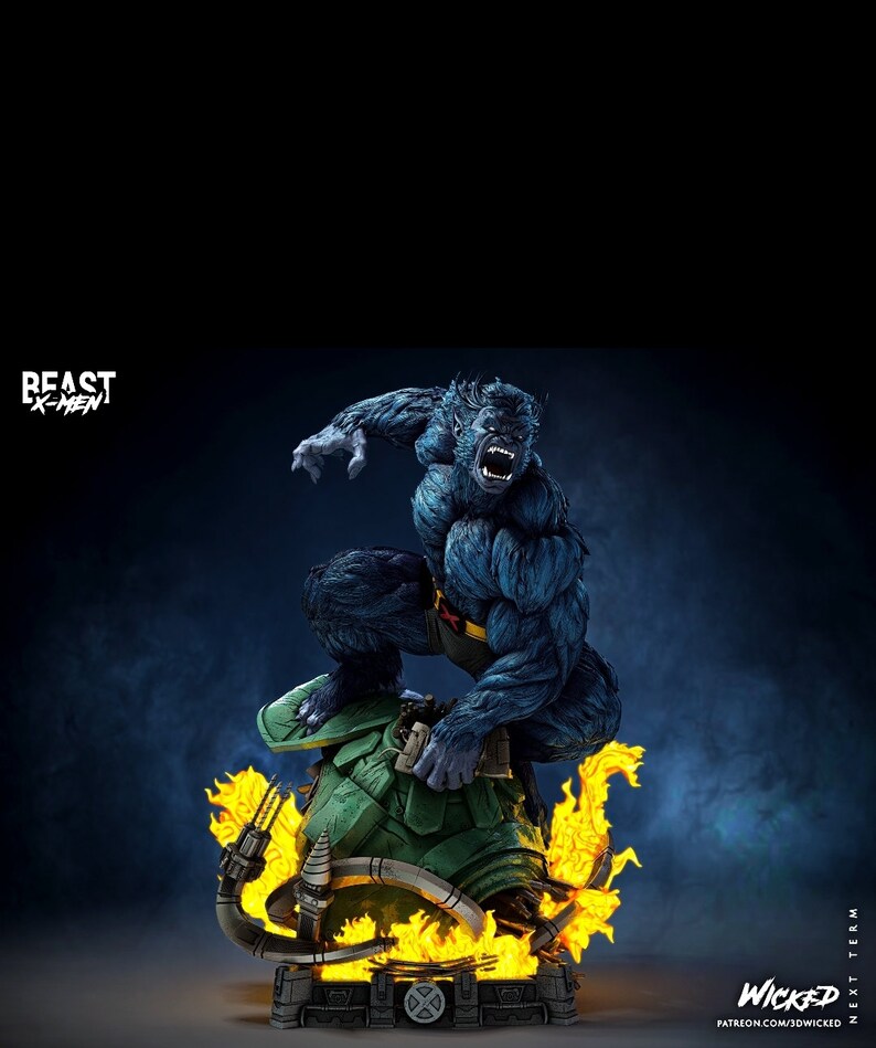 Beast, Statue, 3d Print, Resin Printed, X-men, 3d Printing Service ...