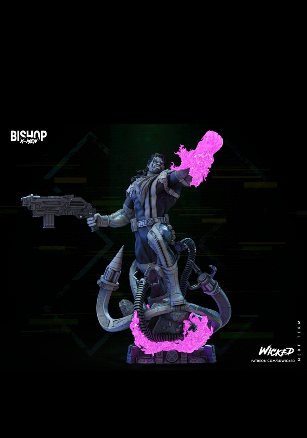 Bishop, STL File, 3d Print, Resin Printed, X-men, 3d Printing Service ...