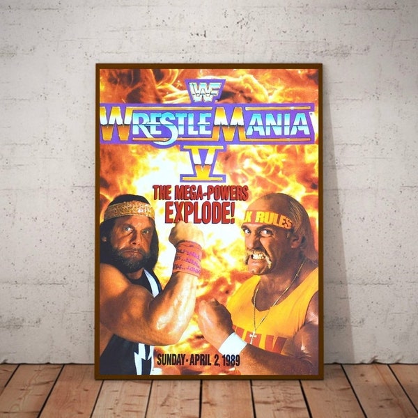 Hulk Hogan Wrestling Poster - Etsy