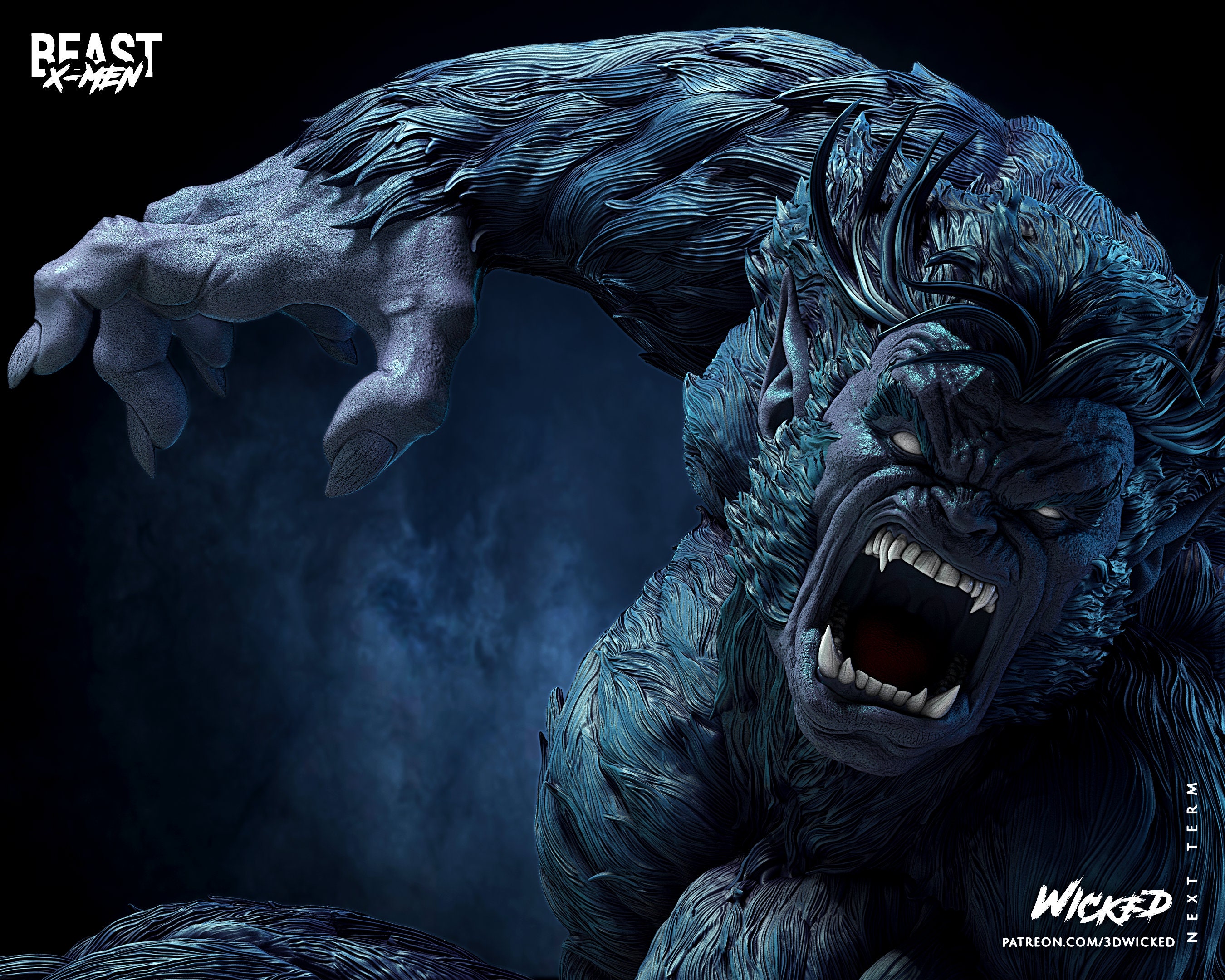 Beast, Statue, 3d Print, Resin Printed, X-men, 3d Printing Service ...
