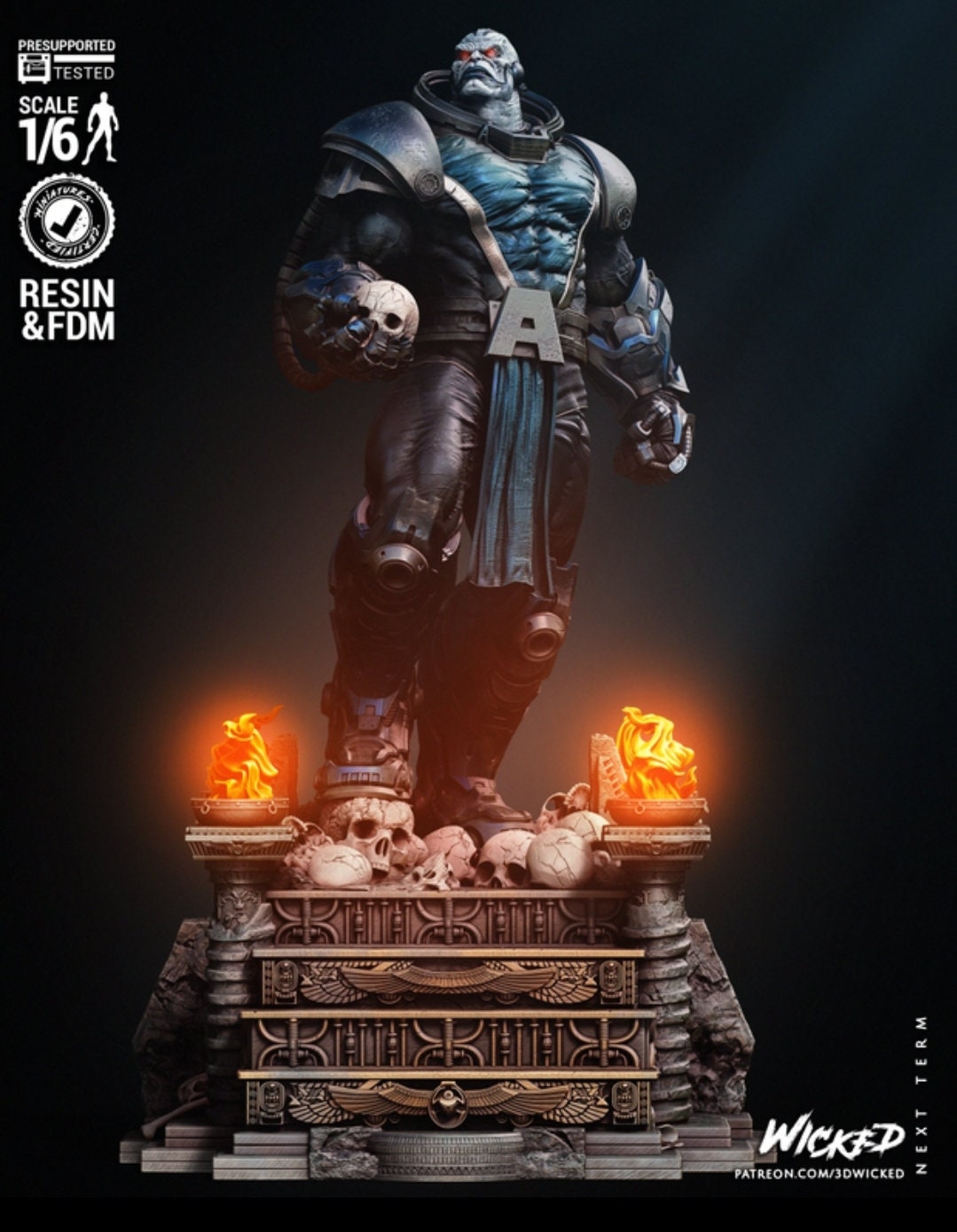 Apocalypse, STL File, 3d Print, Resin Printed, X-men, 3d Printing ...