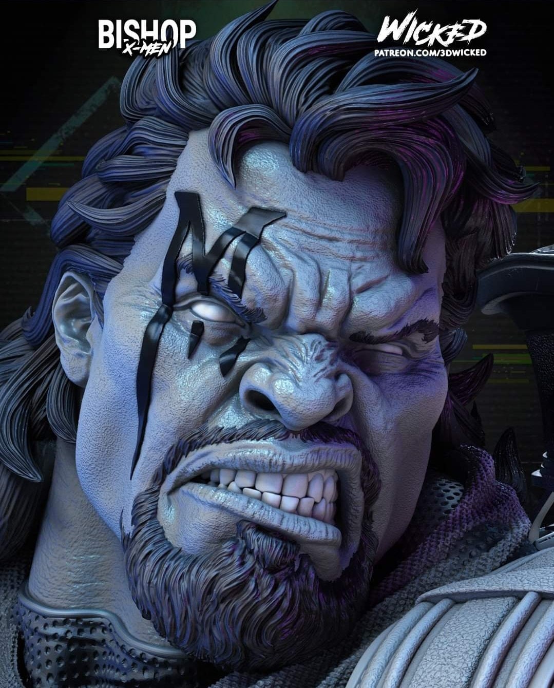 Bishop, STL File, 3d Print, Resin Printed, X-men, 3d Printing Service ...