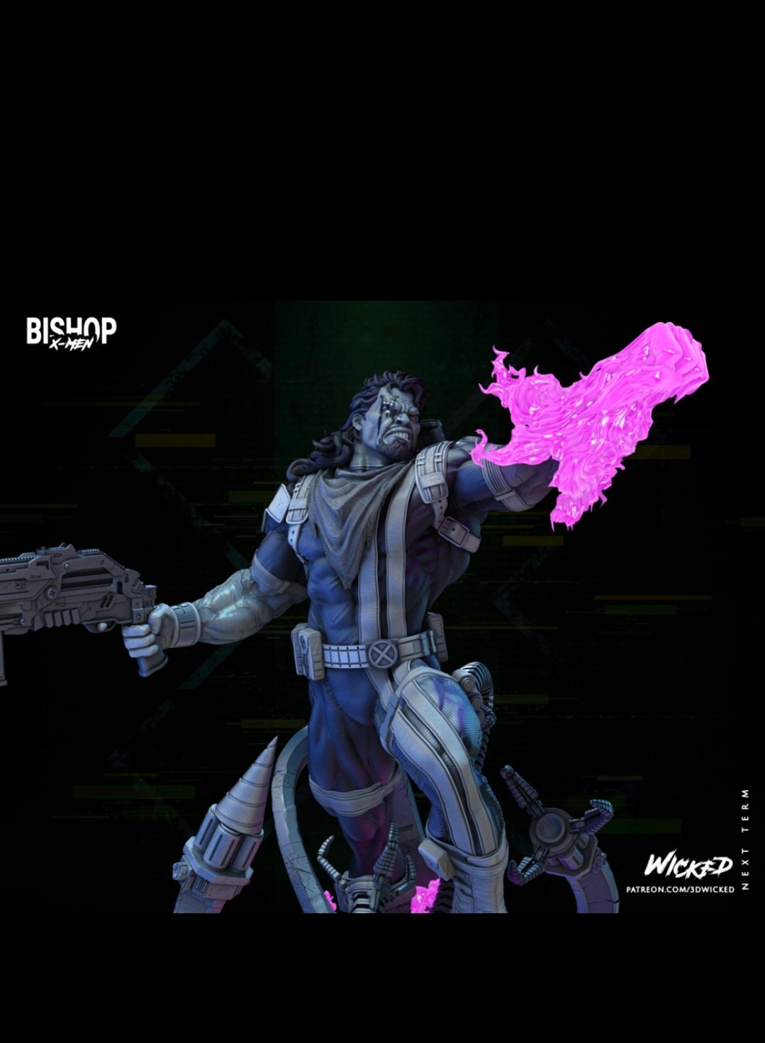 Bishop, STL File, 3d Print, Resin Printed, X-men, 3d Printing Service ...