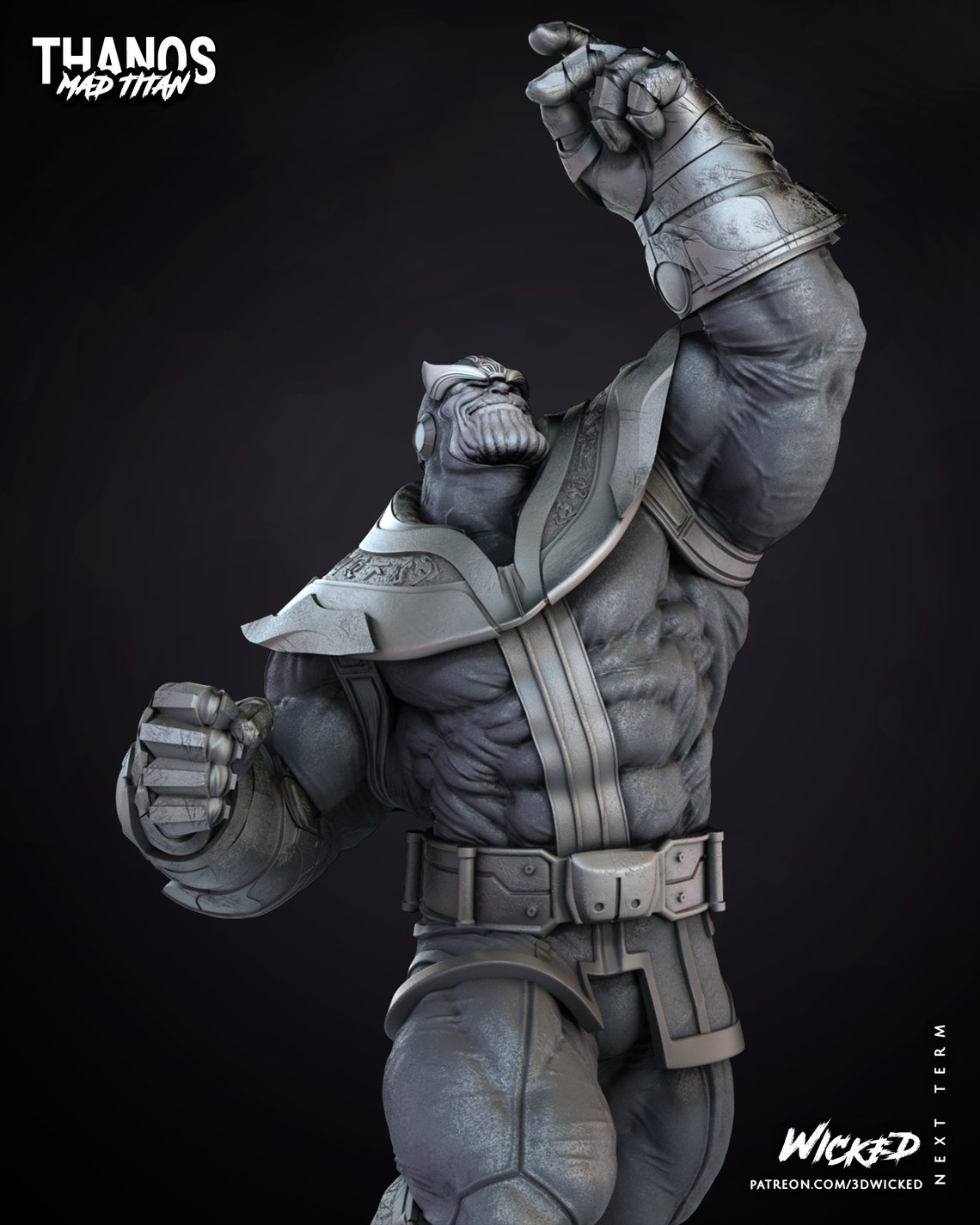 Thanos, STL File, 3d Print, Resin Printed, X-men, 3d Printing Service ...