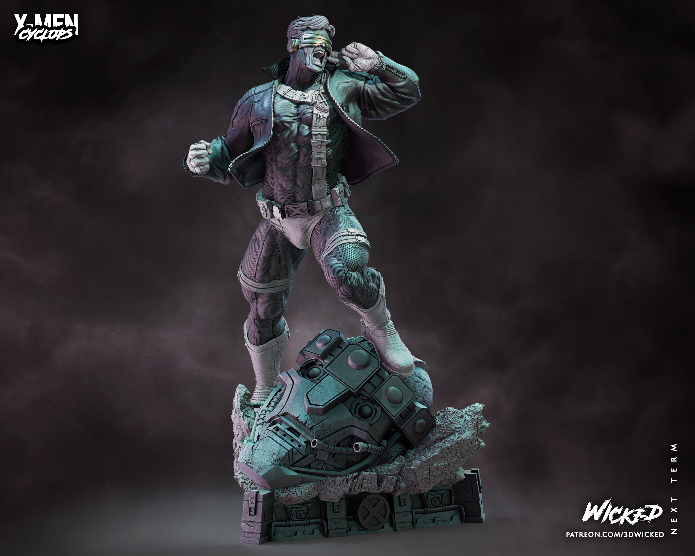 Cyclops, STL File, 3d Print, Resin Printed, X-men, 3d Printing Service ...