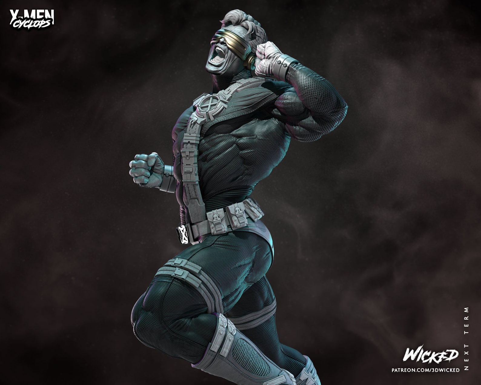 Cyclops, Statue, 3d Print, Resin Printed, X-men, 3d Printing Service ...