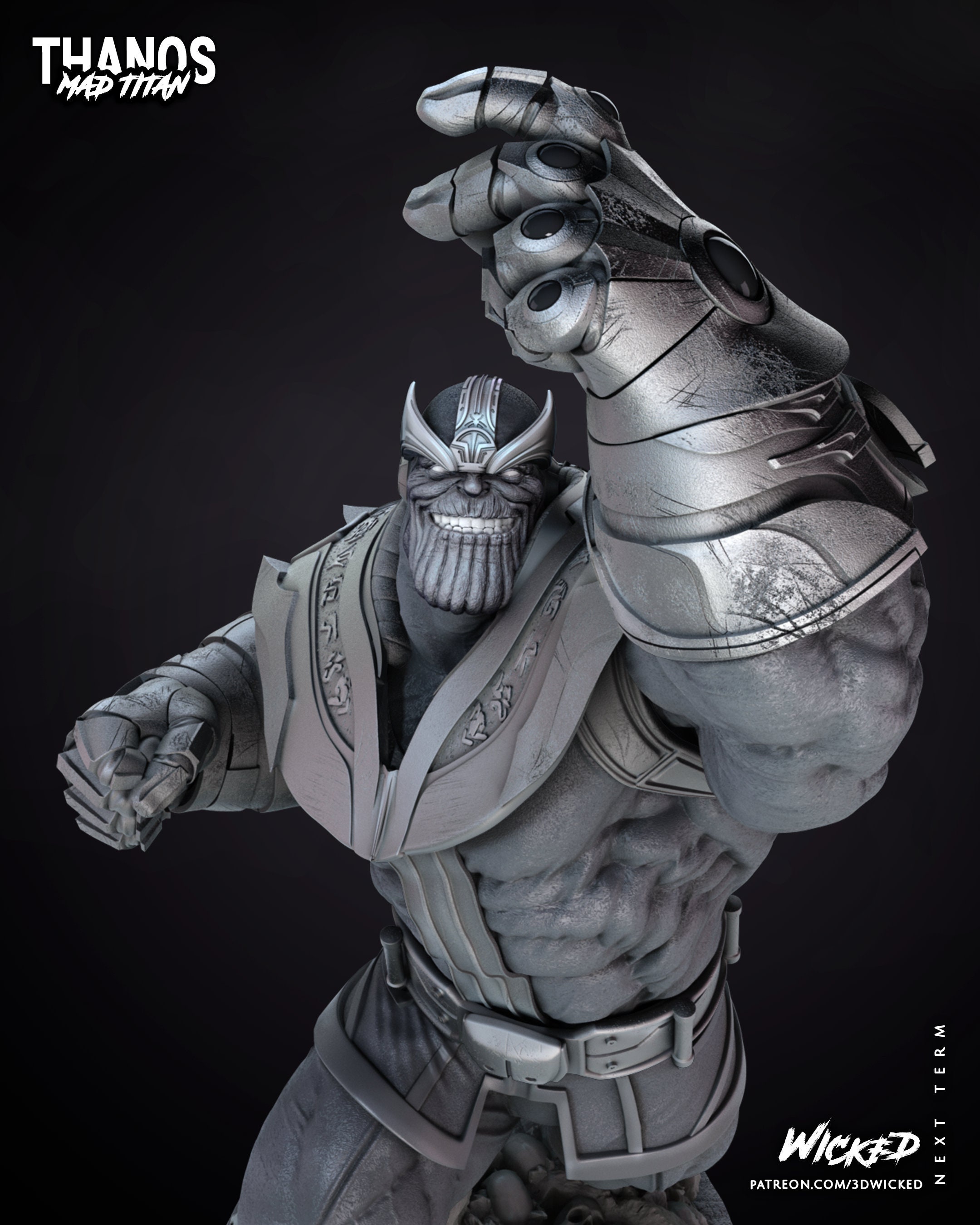 Thanos, STL File, 3d Print, Resin Printed, X-men, 3d Printing Service ...