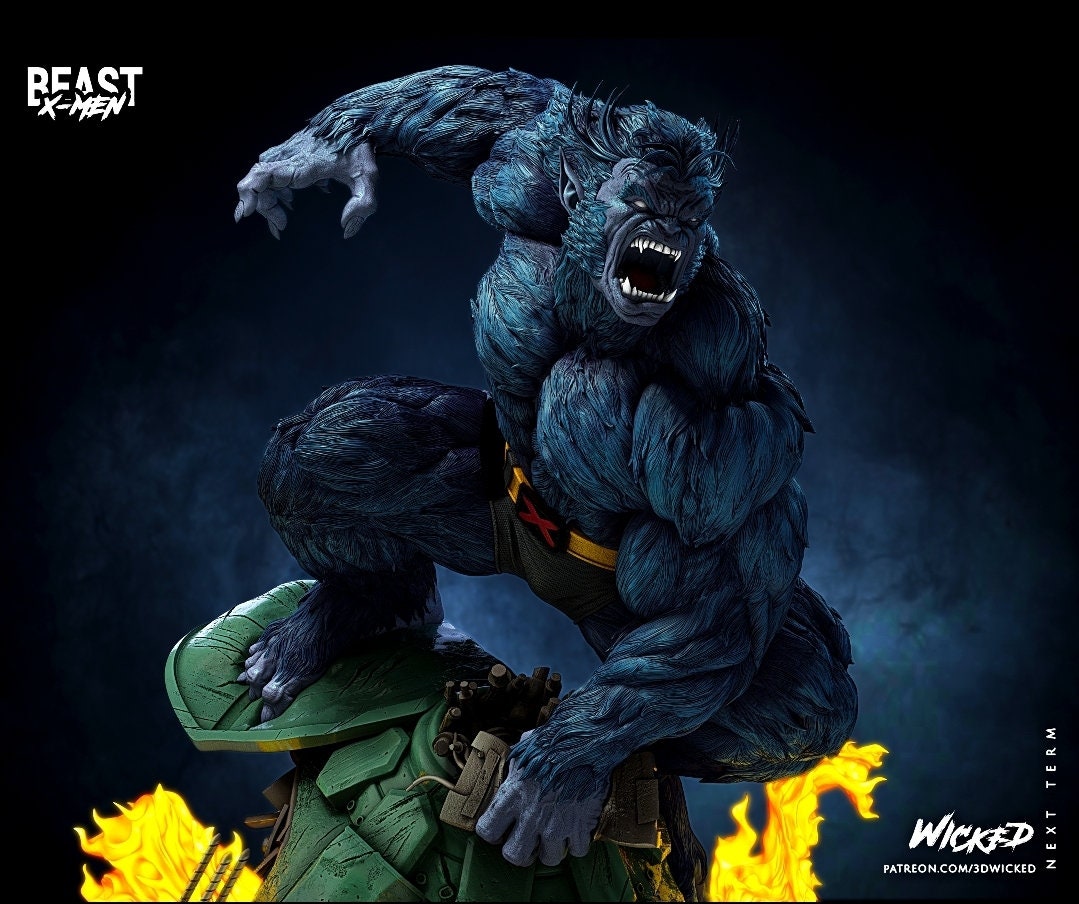 Beast, Statue, 3d Print, Resin Printed, X-men, 3d Printing Service ...