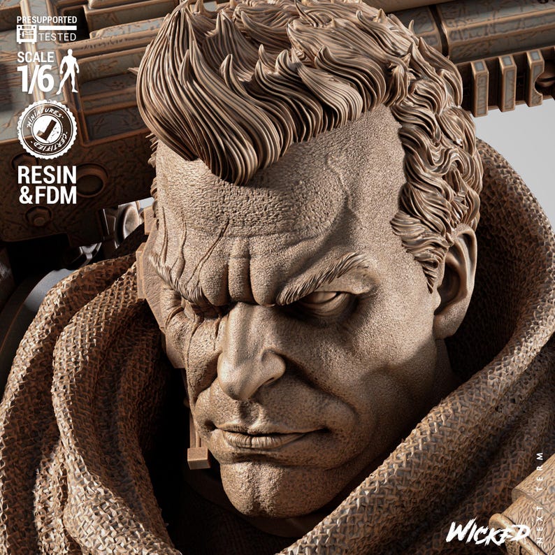 Cable, STL File, 3d Print, Resin Printed, X-men, 3d Printing Service ...