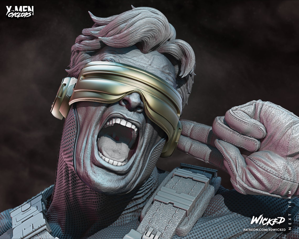 Cyclops, STL File, 3d Print, Resin Printed, X-men, 3d Printing Service ...