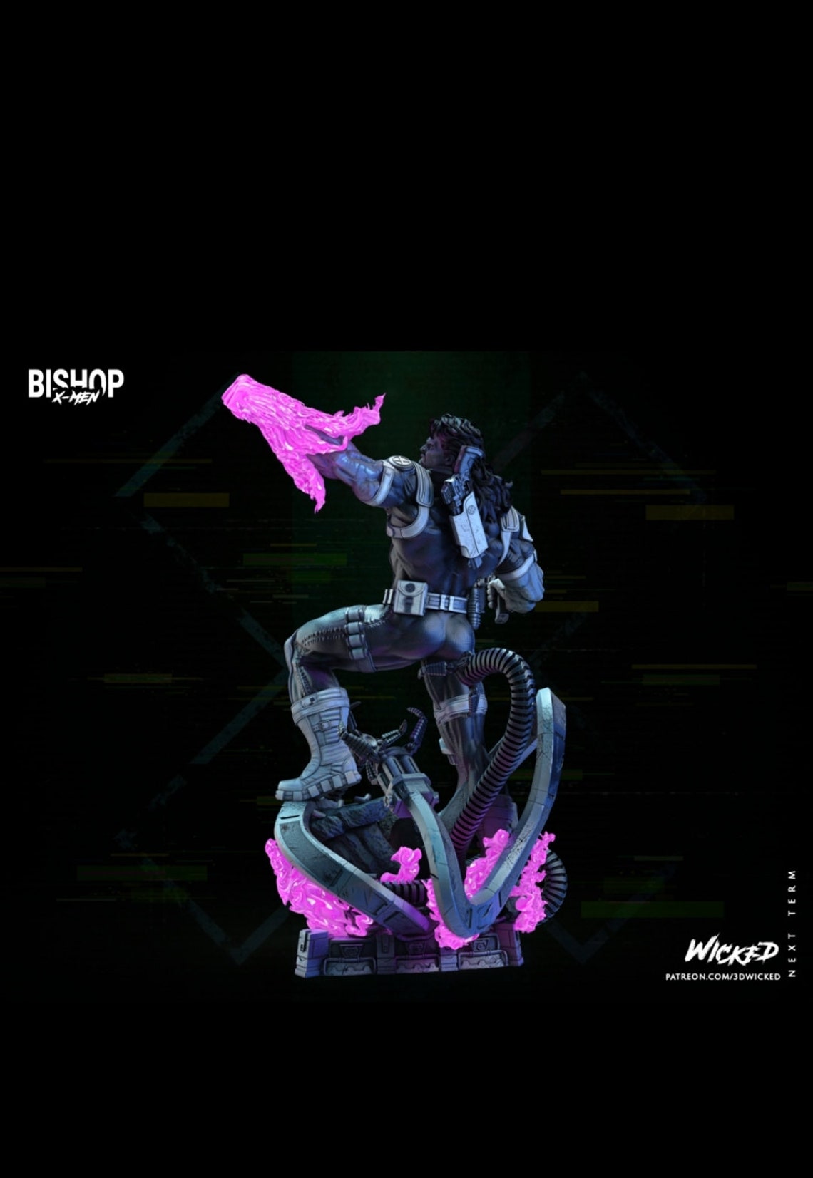 Bishop, STL File, 3d Print, Resin Printed, X-men, 3d Printing Service ...