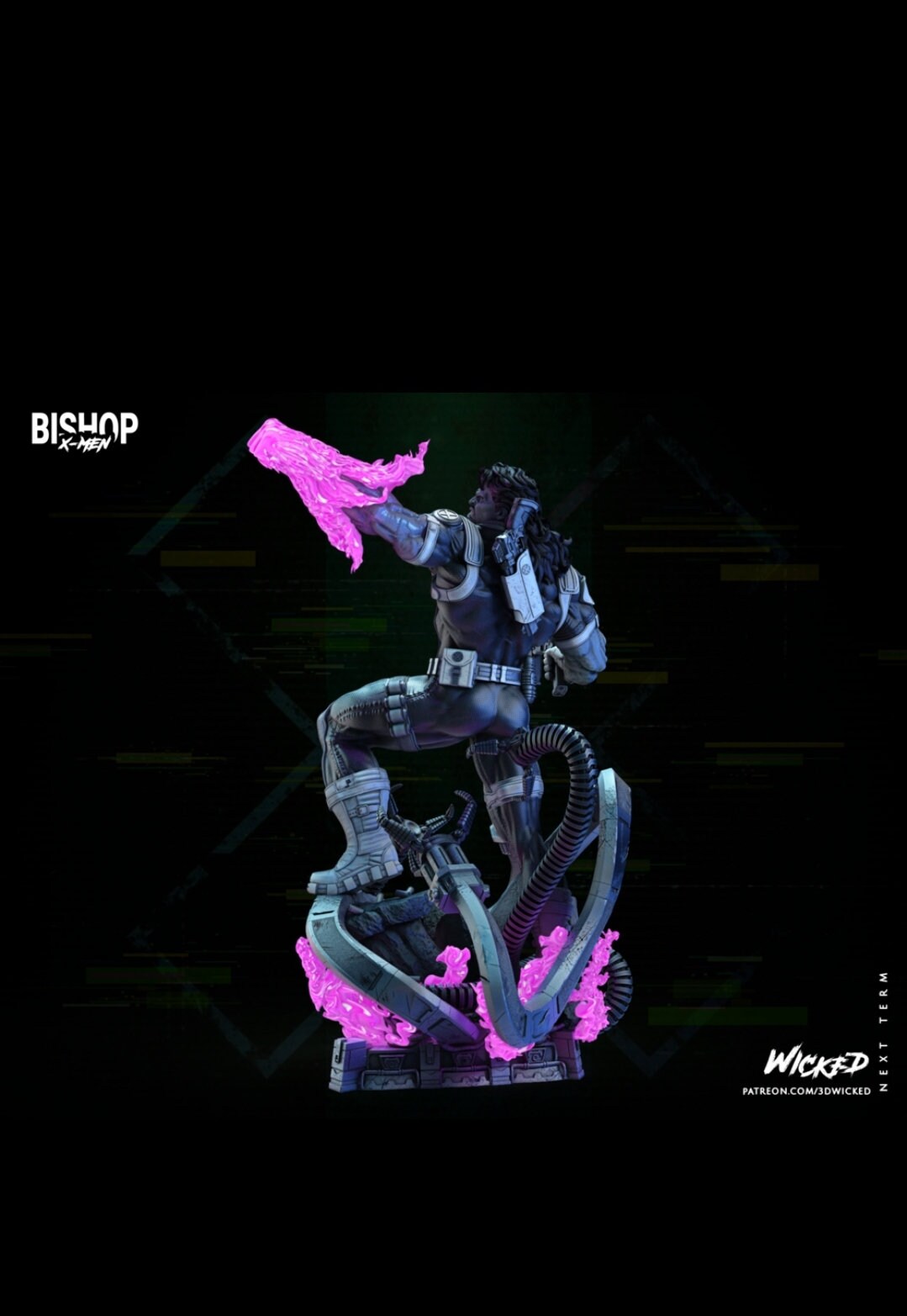 Bishop, STL File, 3d Print, Resin Printed, X-men, 3d Printing Service ...