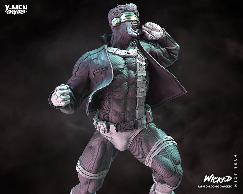 Cyclops, STL File, 3d Print, Resin Printed, X-men, 3d Printing Service ...
