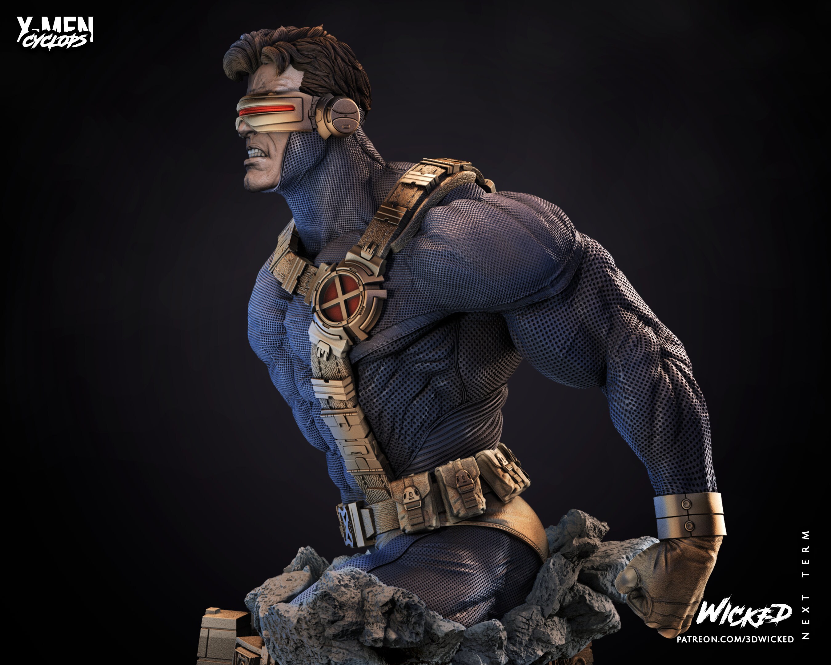 Cyclops by 3dwicked, Xmen, Bust, 3d Print, Resin Printed, 3d Printing ...