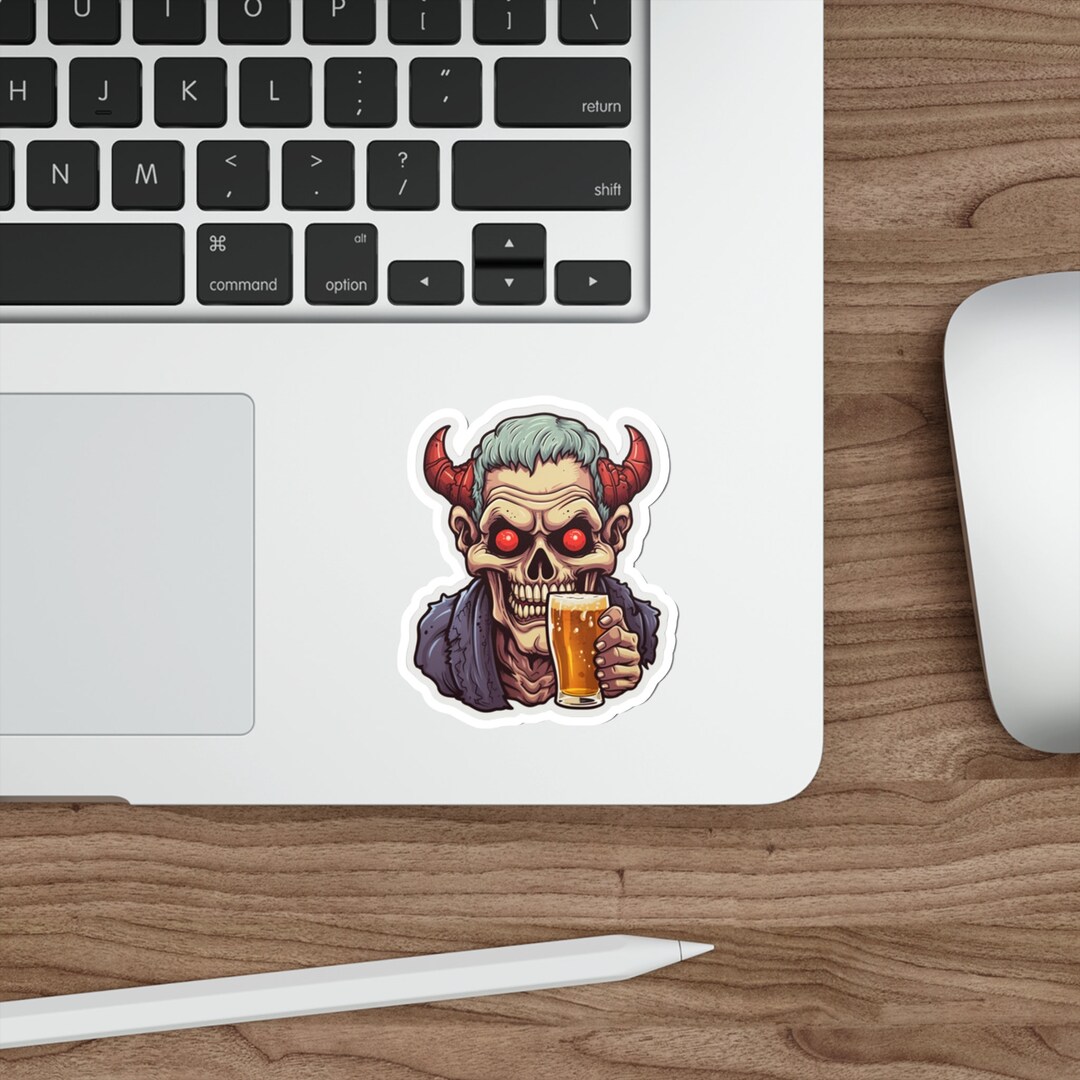 Beer Devil Sticker - Etsy
