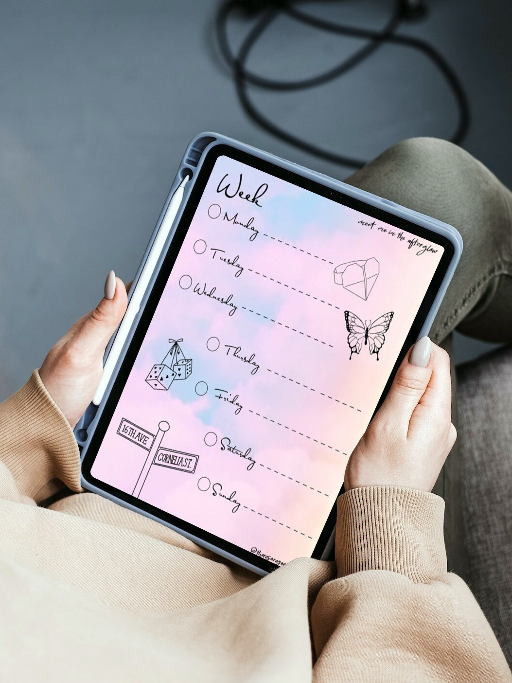 Weekly Planner Taylor Swift Lover Theme, Instant Download, Digital ...