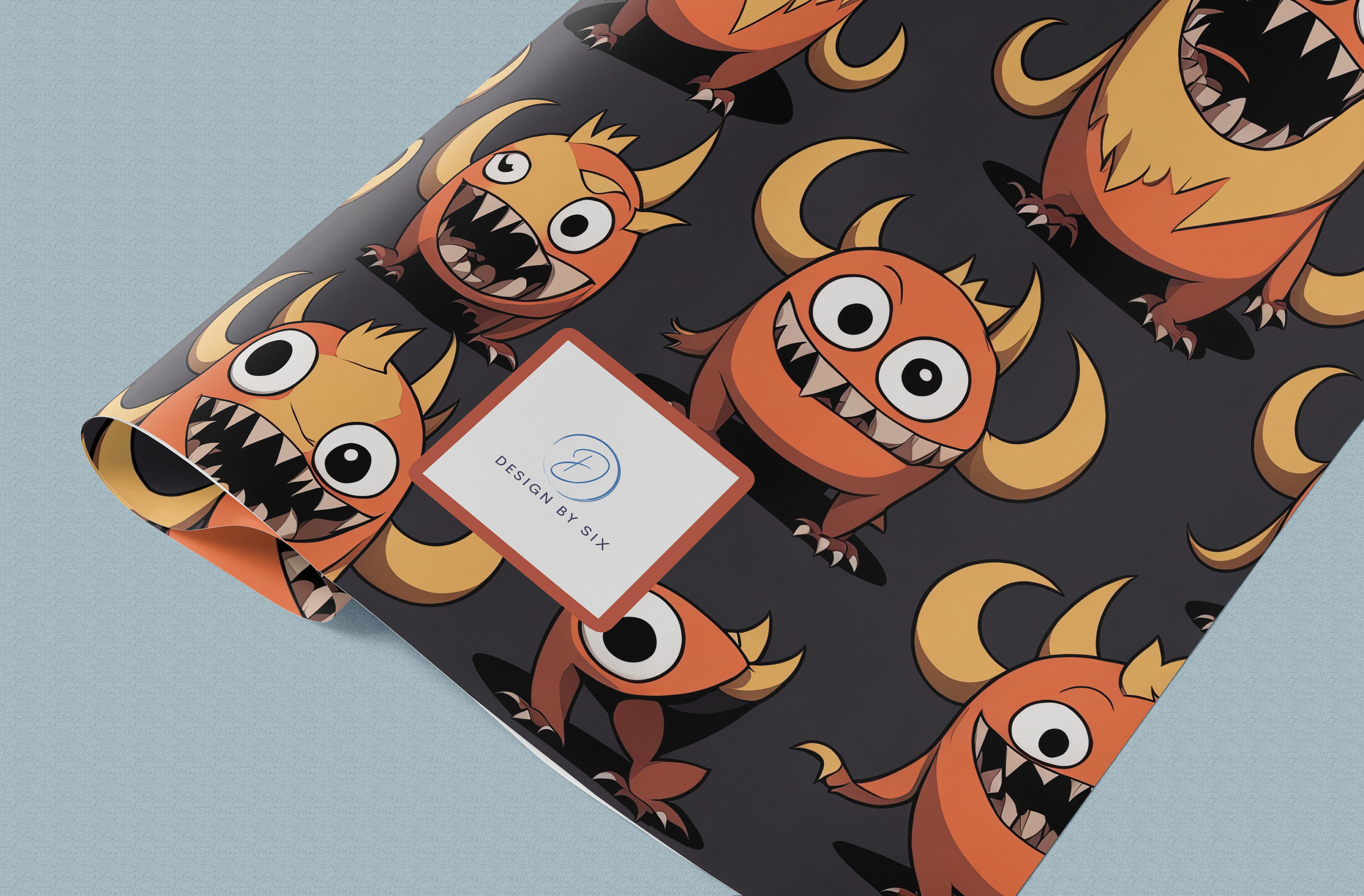 Monsters Series 06 - Unique Seamless Patterns - Printable Paper for DIY ...