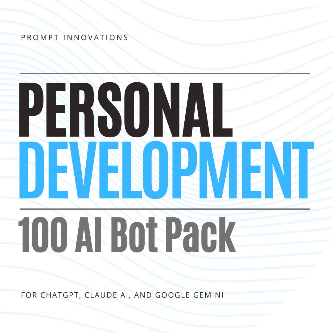 Ultimate Personal Development 100 Prompt Pack | Ai-driven Self ...
