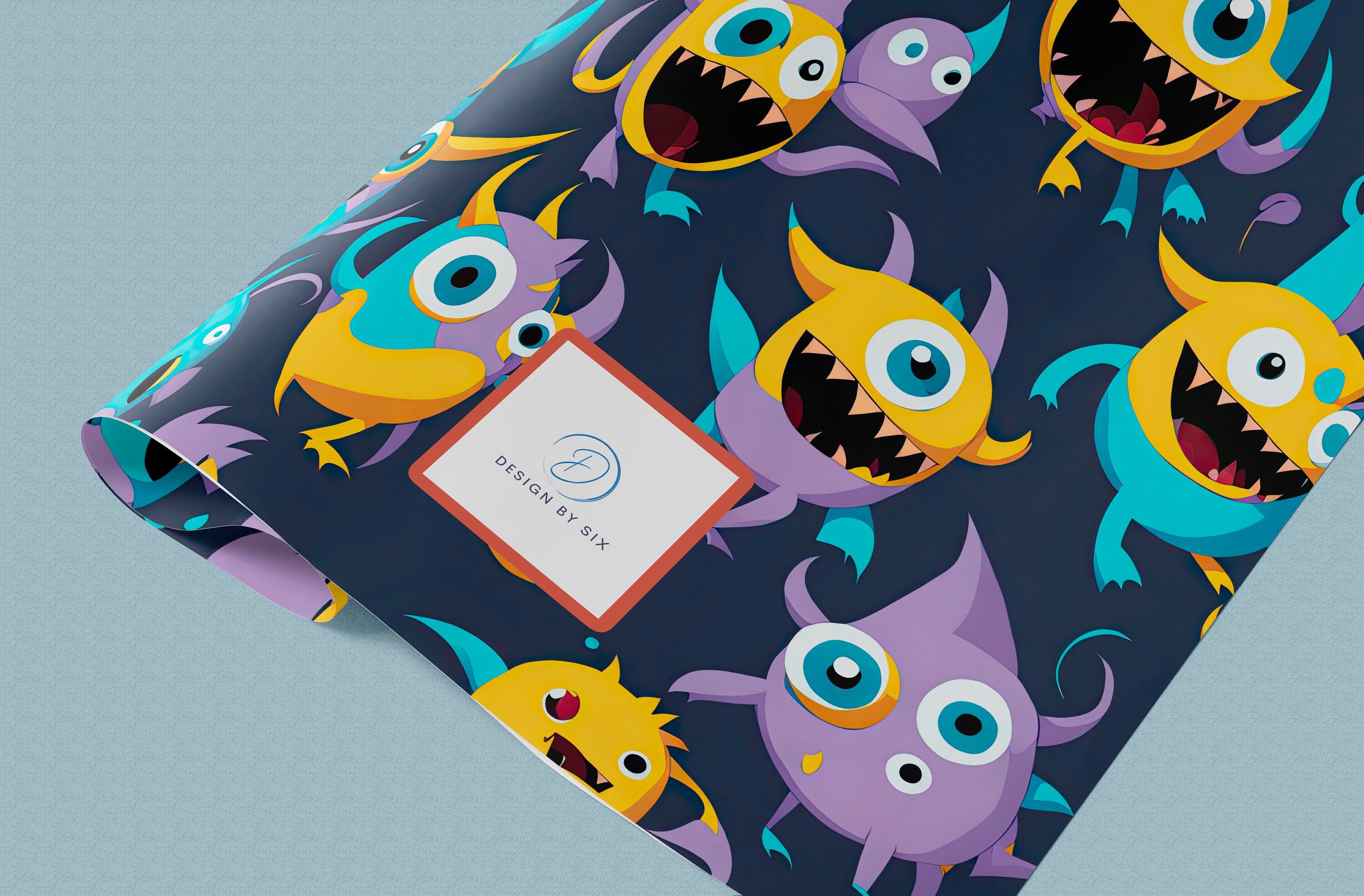 Monsters Series 01 - Unique Seamless Patterns - Printable Paper for DIY ...