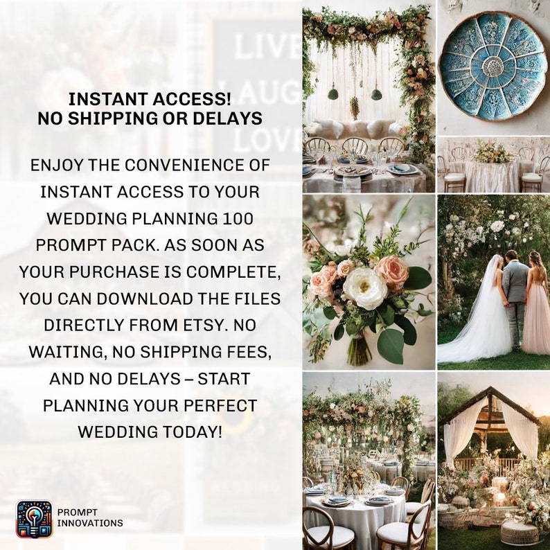 Ultimate Wedding Planning 100 Prompt Pack Transform Your Wedding ...