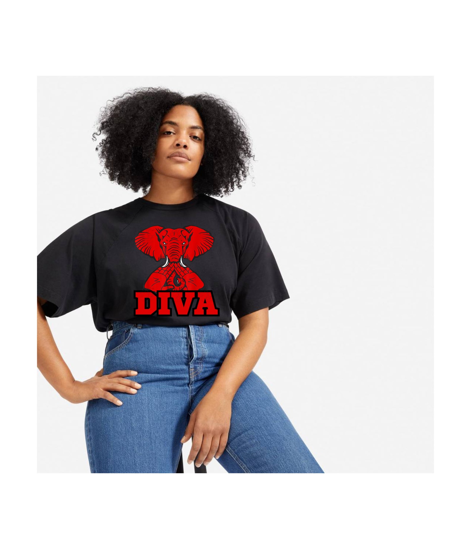 Red Elephant Delta PNG File Only Graphic - Etsy