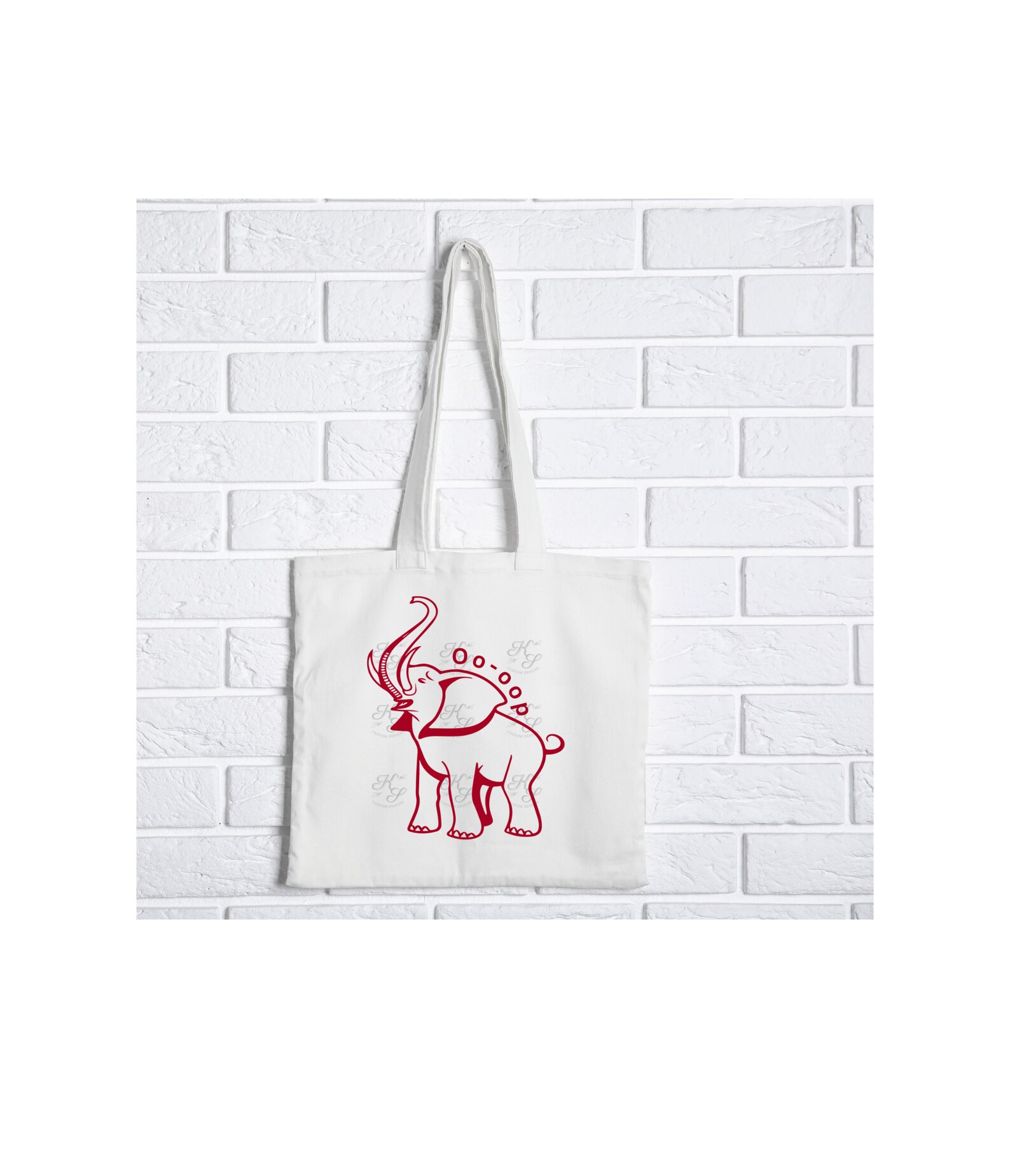 Red Elephant Delta PNG Only Image - Etsy