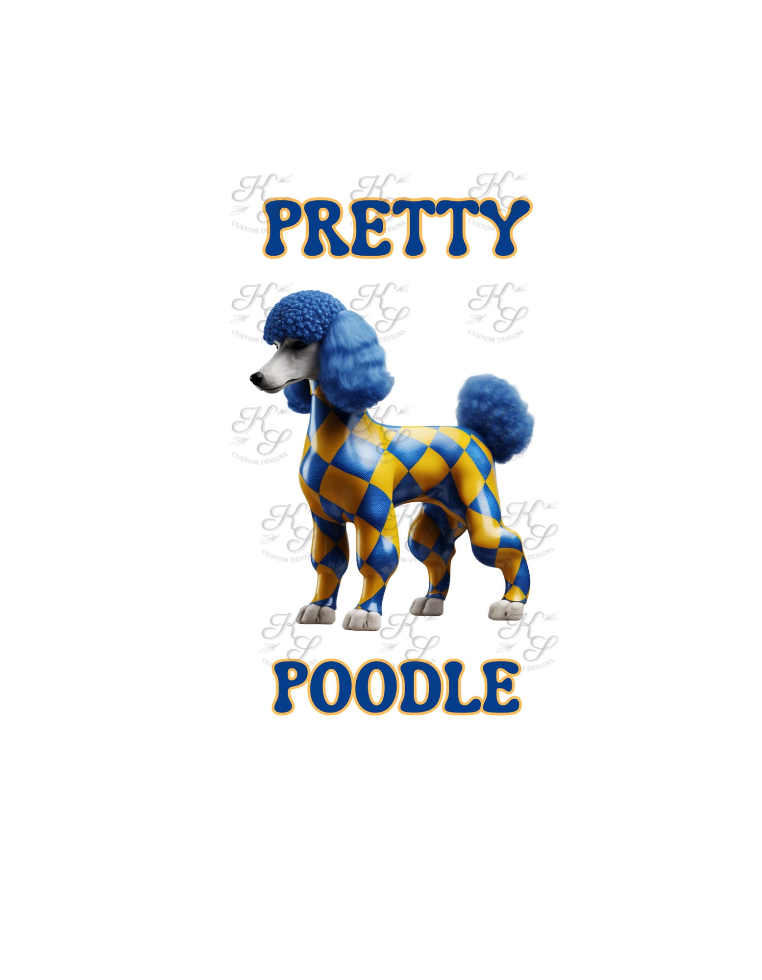 Pretty Poodle PNG Digital File Only - Etsy