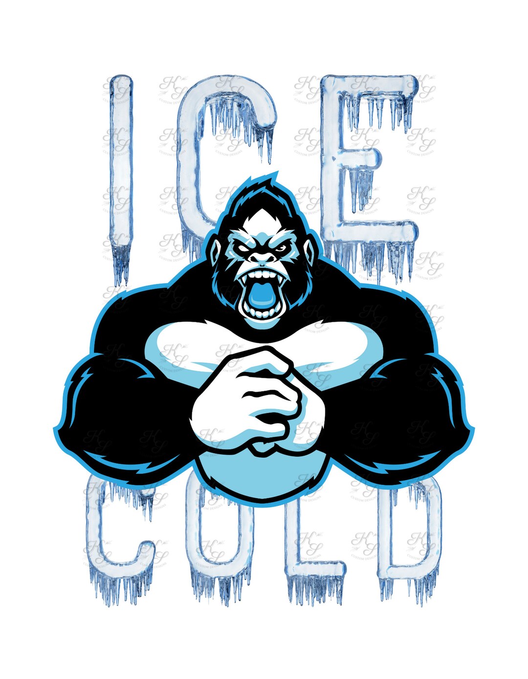 Alpha Ape Ice Cold PNG File Only - Etsy