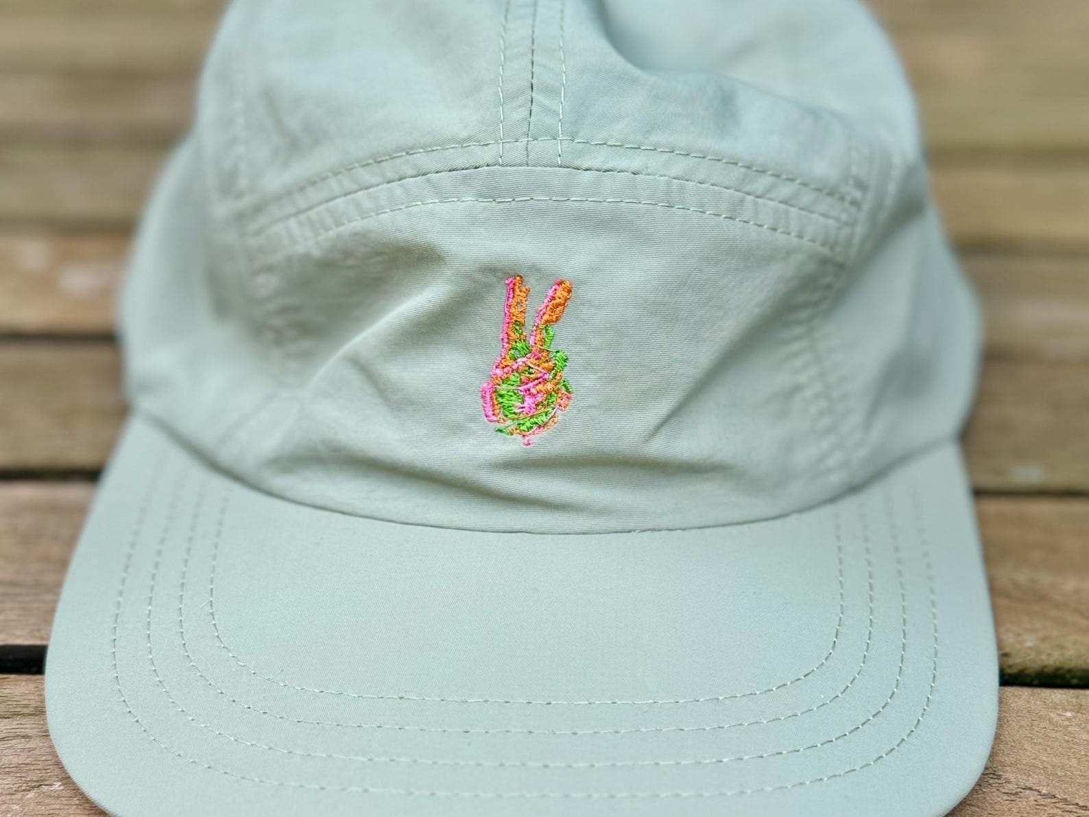 Good Vibes Peace Sign Hat, Headwear for Everyone, Camping Hat for Him ...