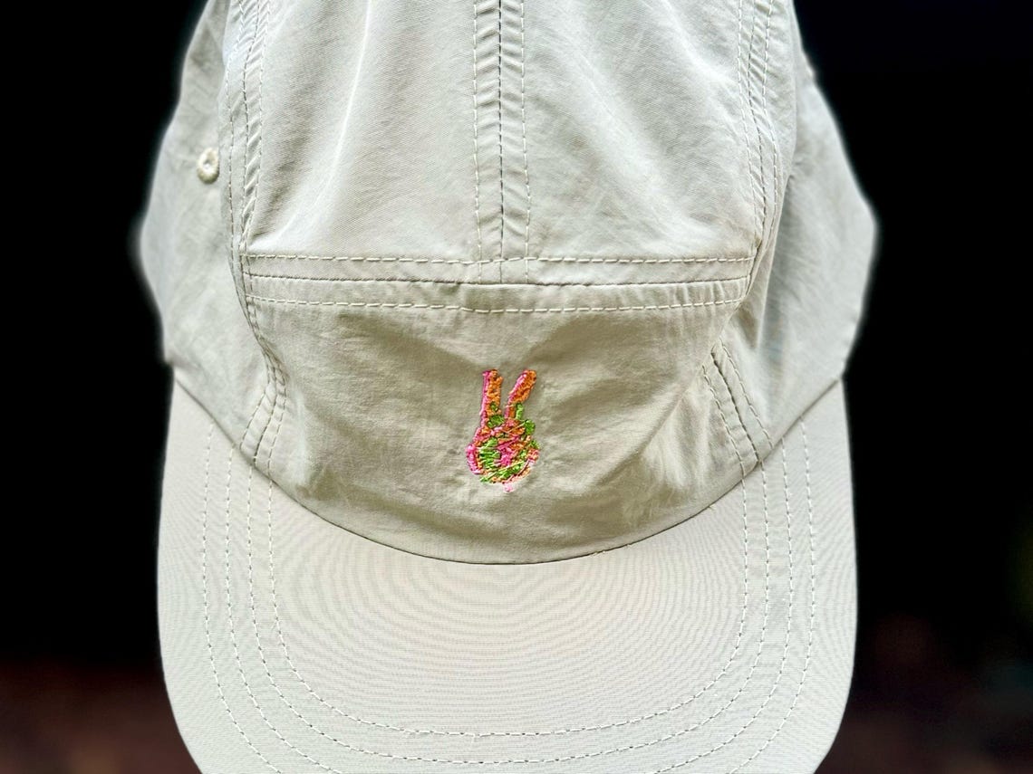Good Vibes Peace Sign Hat, Headwear for Everyone, Camping Hat for Him ...