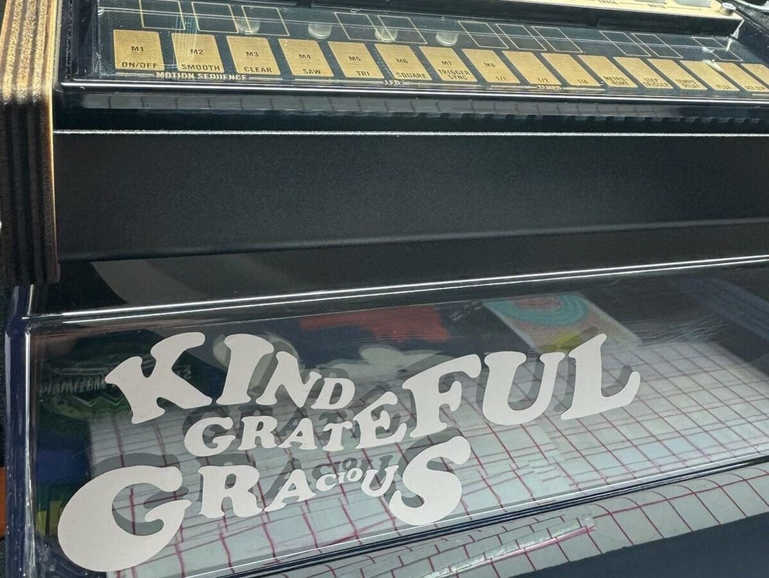 Large Kind Grateful Gracious Vinyl Decal, Positive Message Sticker, Kind Sticker, Kind Grateful ...