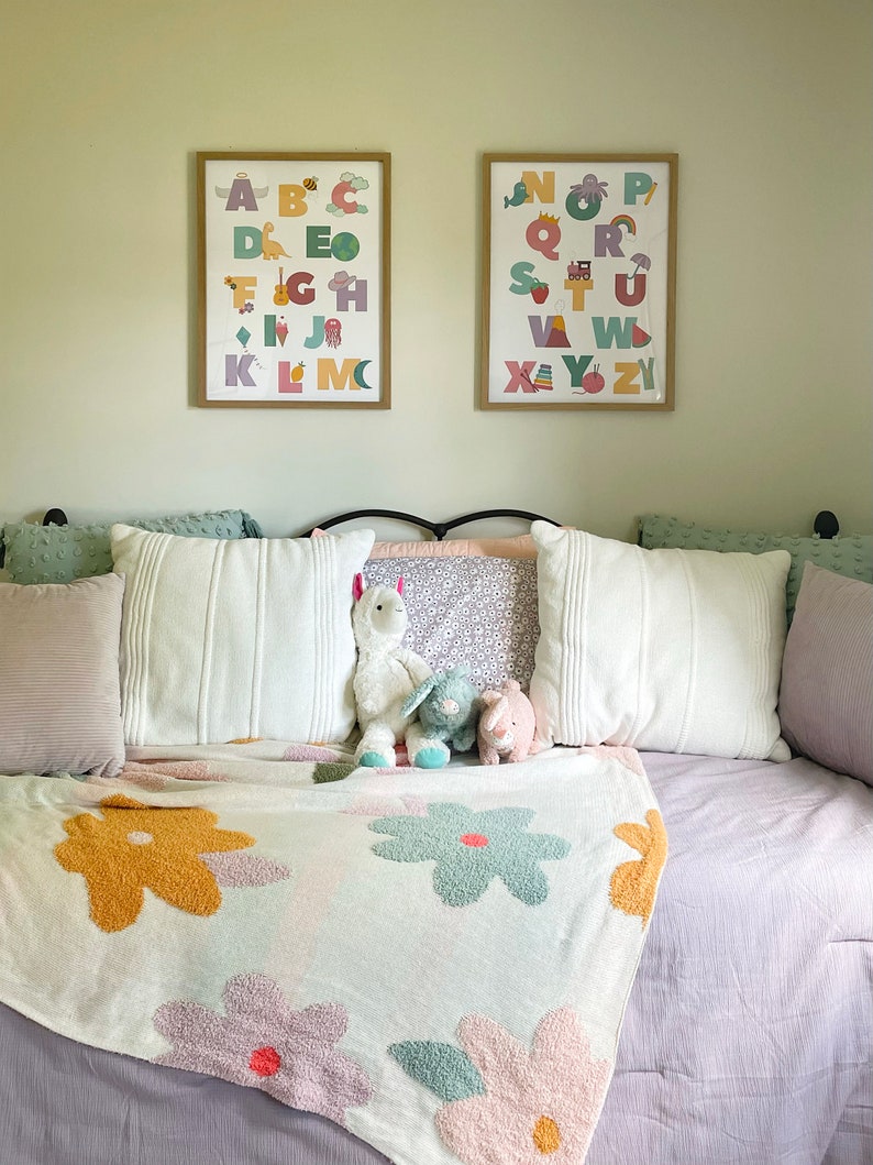 Alphabet Wall Art - Poster - Kid's Room, Classroom, Playroom - Etsy