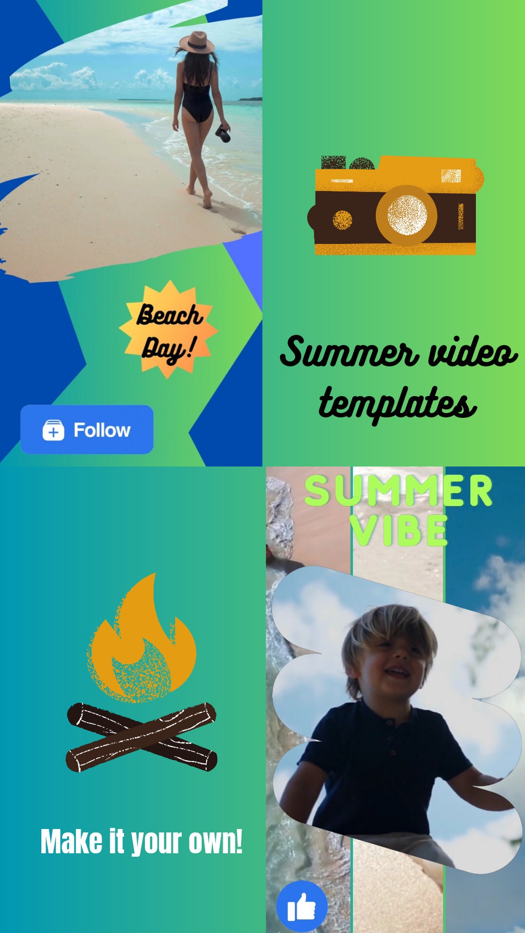 Summer Reel Template - Etsy