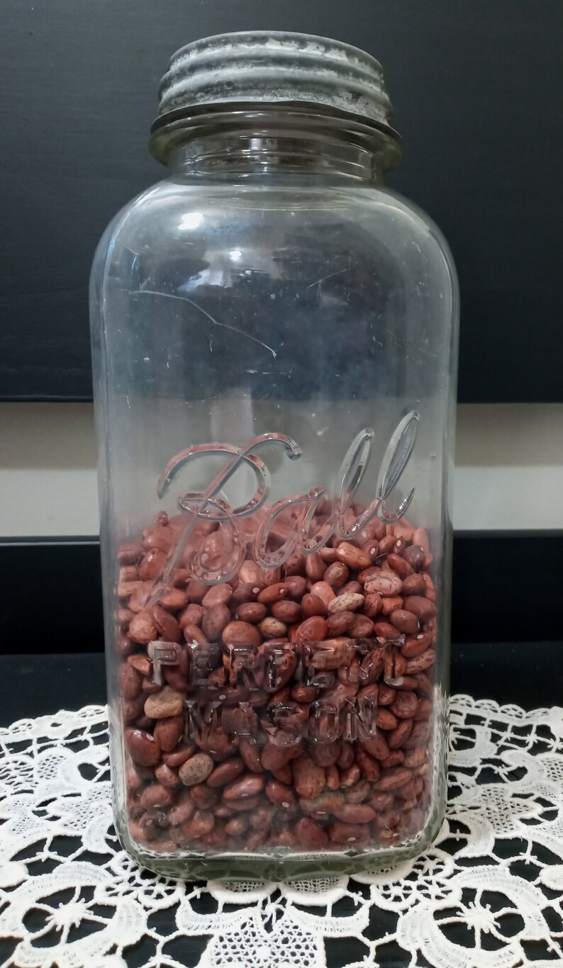 1923-1933 Rare Square Half Gallon Ball Perfect Mason Jar With - Etsy