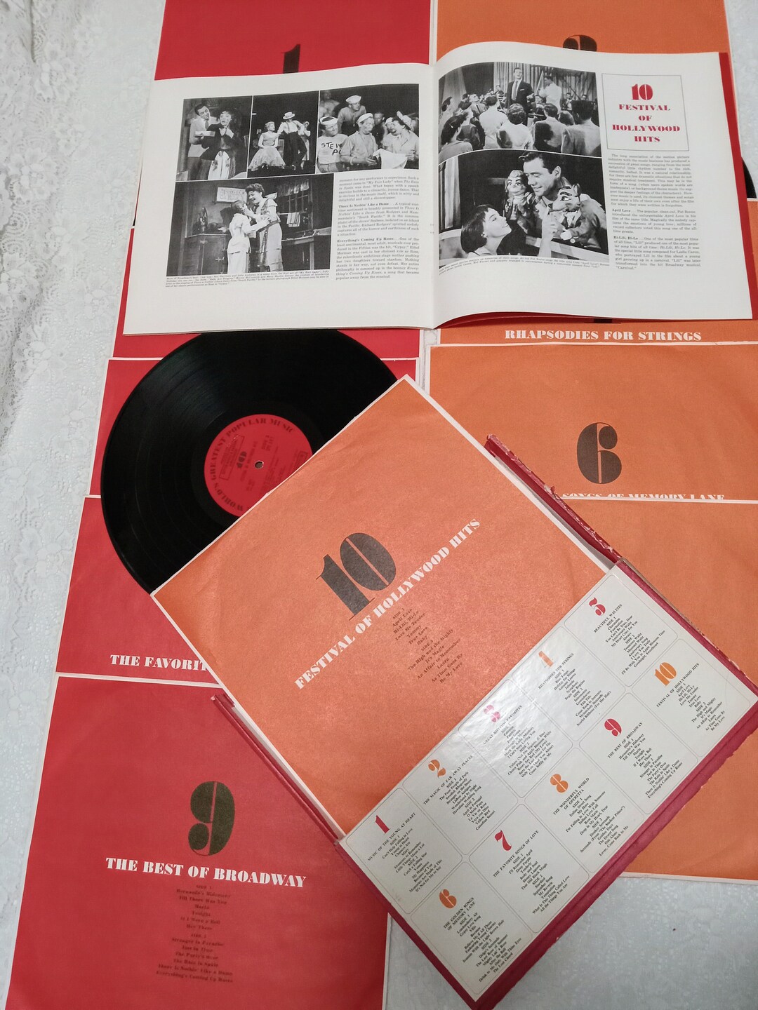 1963, Box of 10 Albums "the World's Greatest Popular Music". 32 Page ...
