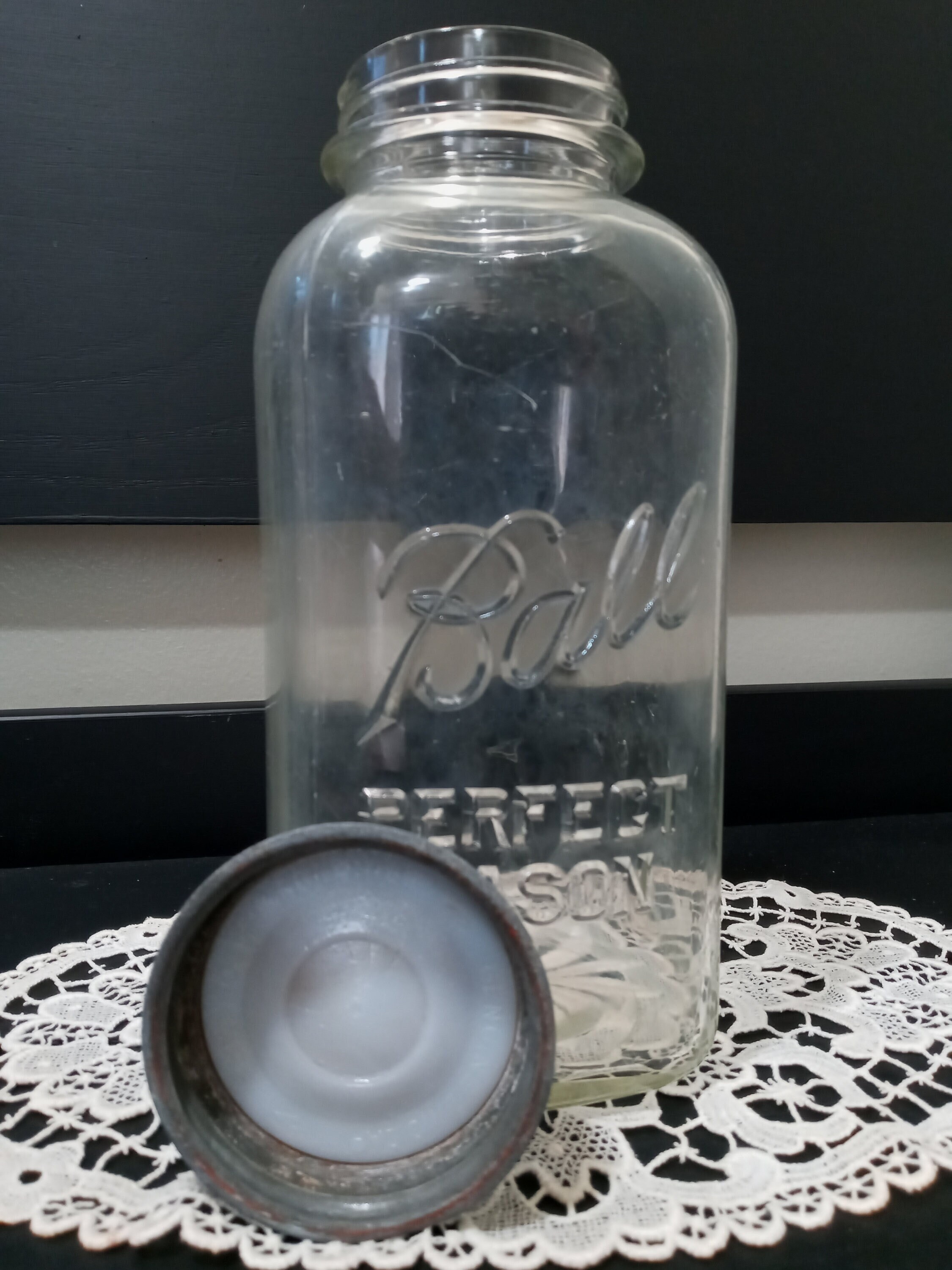 1923-1933 Rare Square Half Gallon Ball Perfect Mason Jar With - Etsy