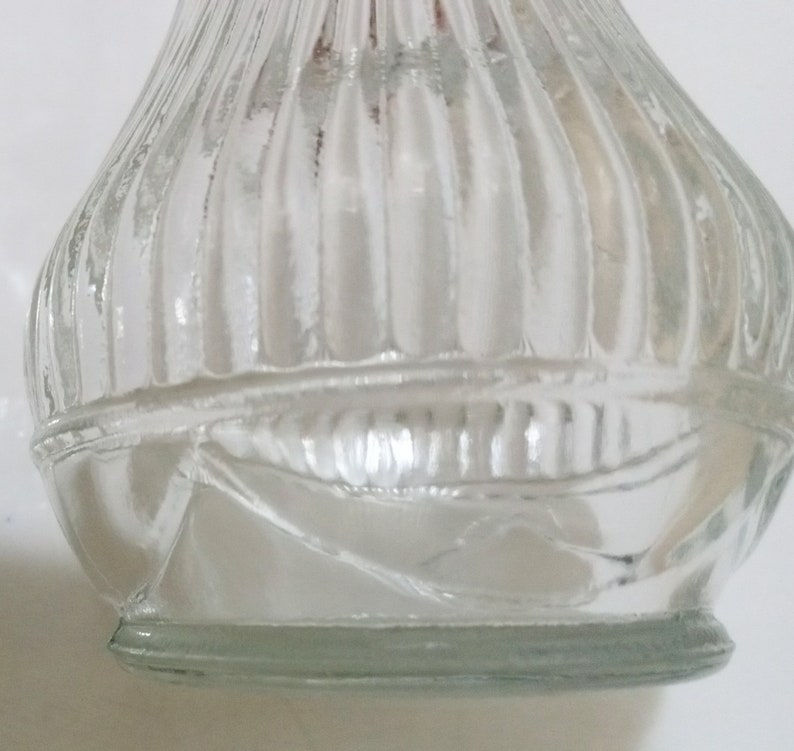 Set of 2 A.L. Randall Company Horizontal Ribbed Clear Glass - Etsy