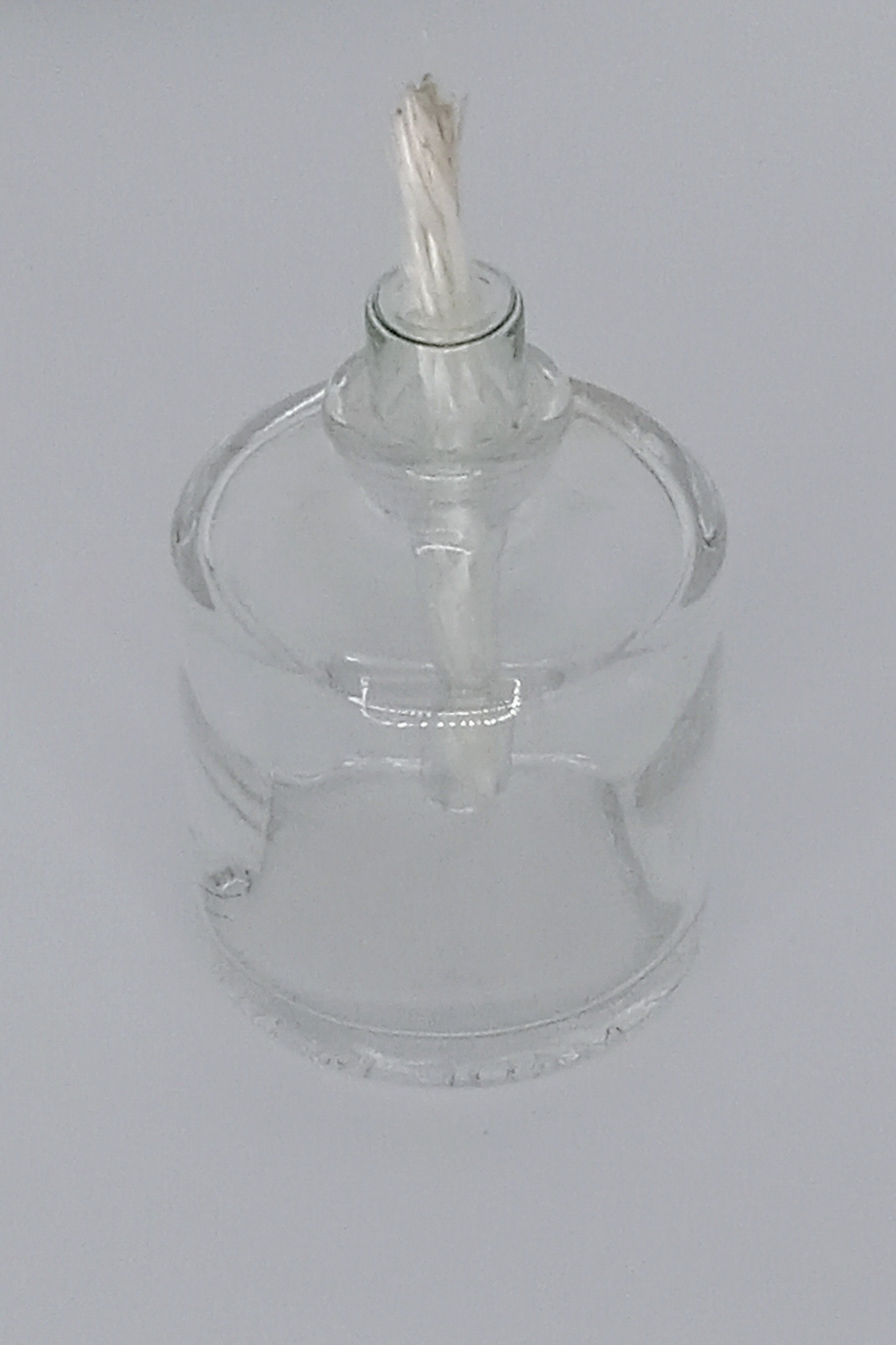Beautiful Lamplight Oil Lamp. Double Triangle, Beveled Glass With ...