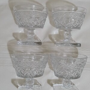 1932-1984, Set of 4 Imperial Glass Company's Cape Cod Pattern, Square ...