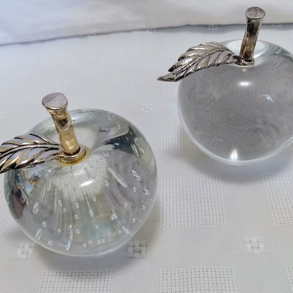 Vintage Glass Apples - Etsy