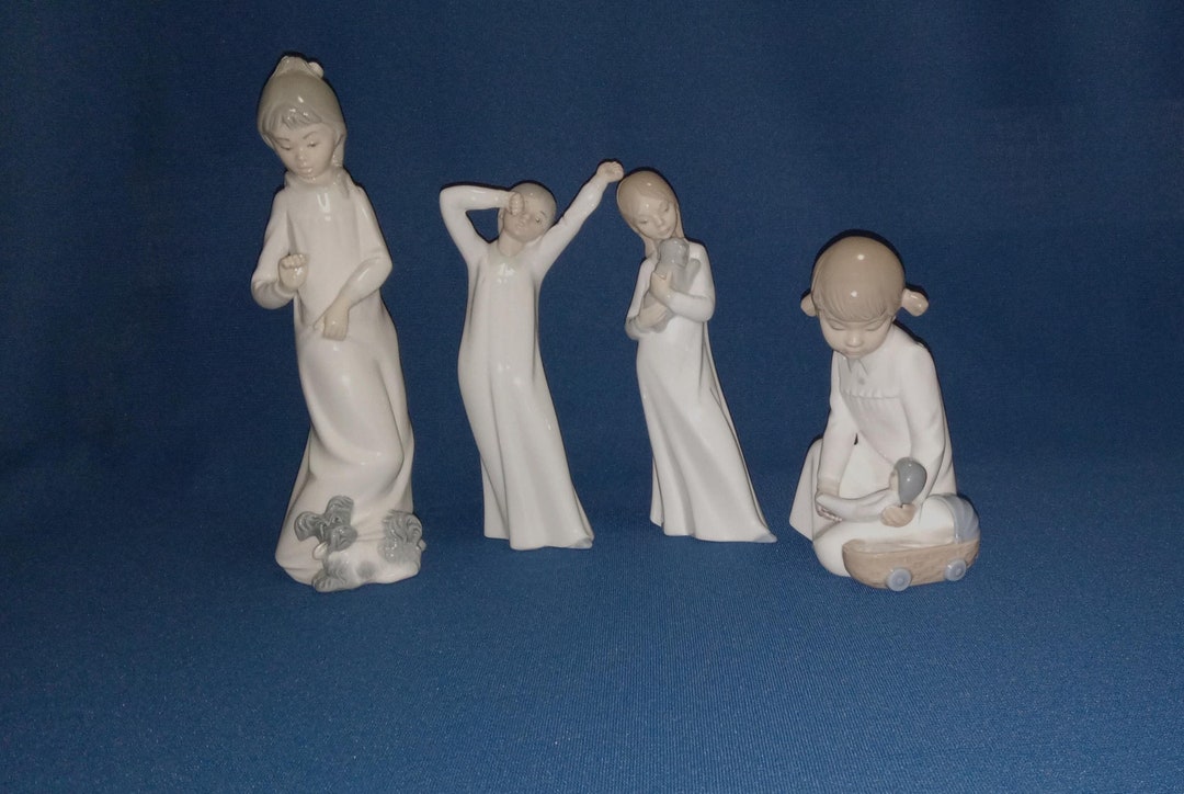 1975-1982 Zaphir Porcelain Figurines. Made in Spain. "pretending", "my ...