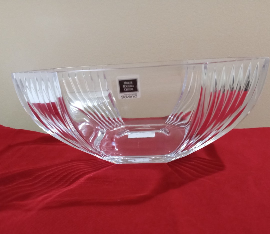 New Rogaska Crystal 9 Octagonal, vertical Bowl. by Miller Rogaska - Etsy