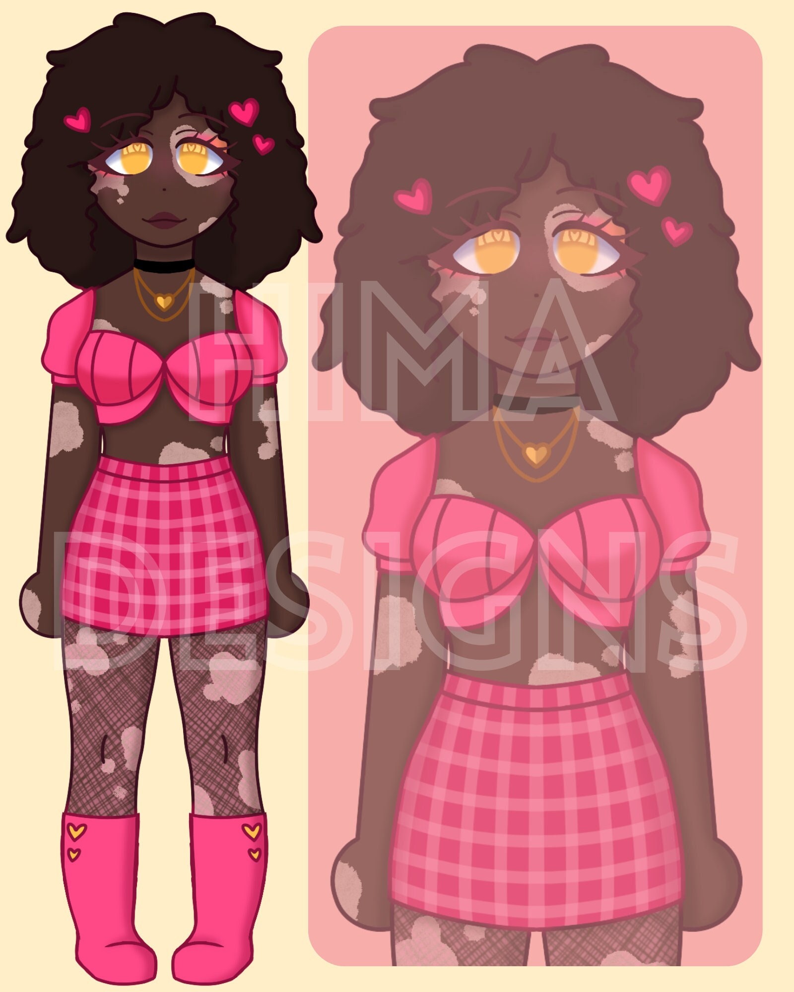 Lovecore Girl Adoptable Character Design - Etsy
