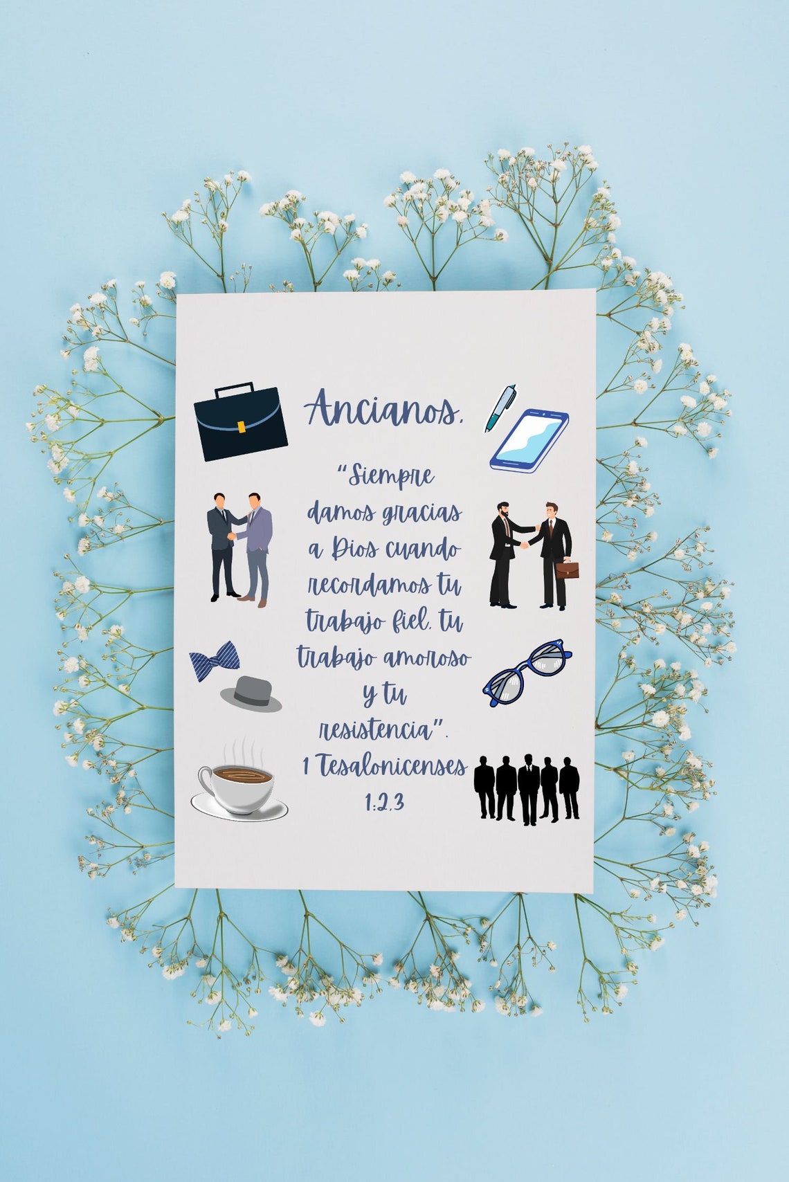 JW Spanish Elder Cards 1, 10, 15, 20, 30 & 50 | Elder Appreciation Gift ...